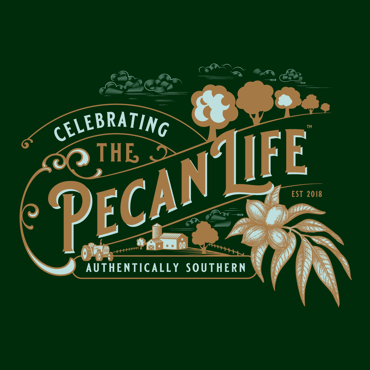Celebrating The Pecan Life Vintage Tee - Short Sleeve